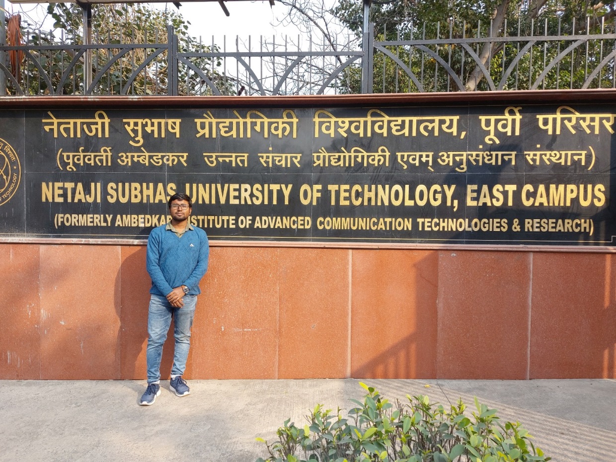 Shantanu Das, an alumnus joined as Assistant Professor at Netaji Subhas University of Technology