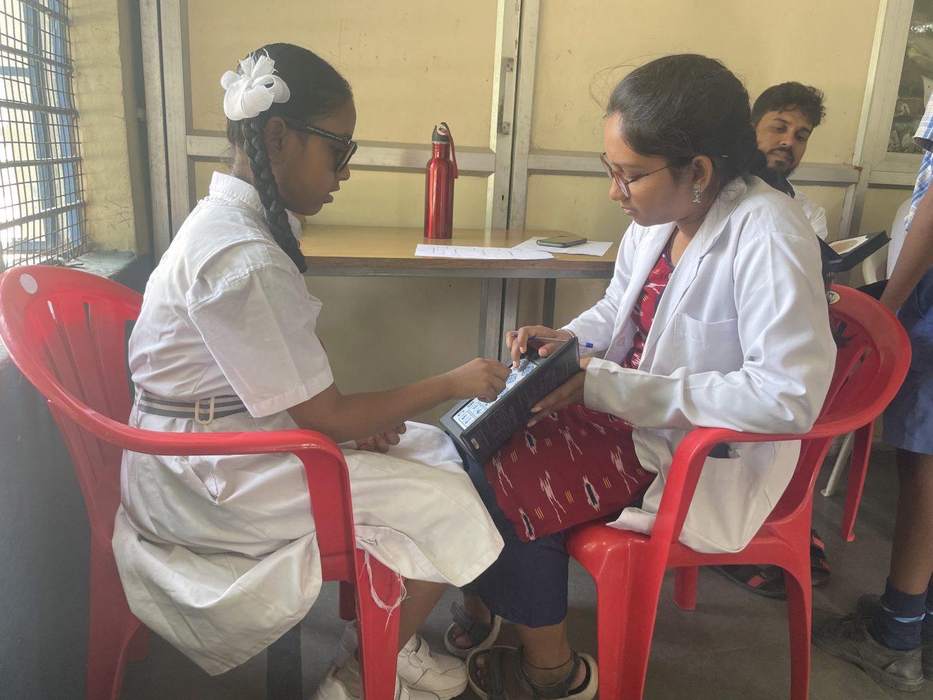 Vision Screening Camp for UoH Campus School students