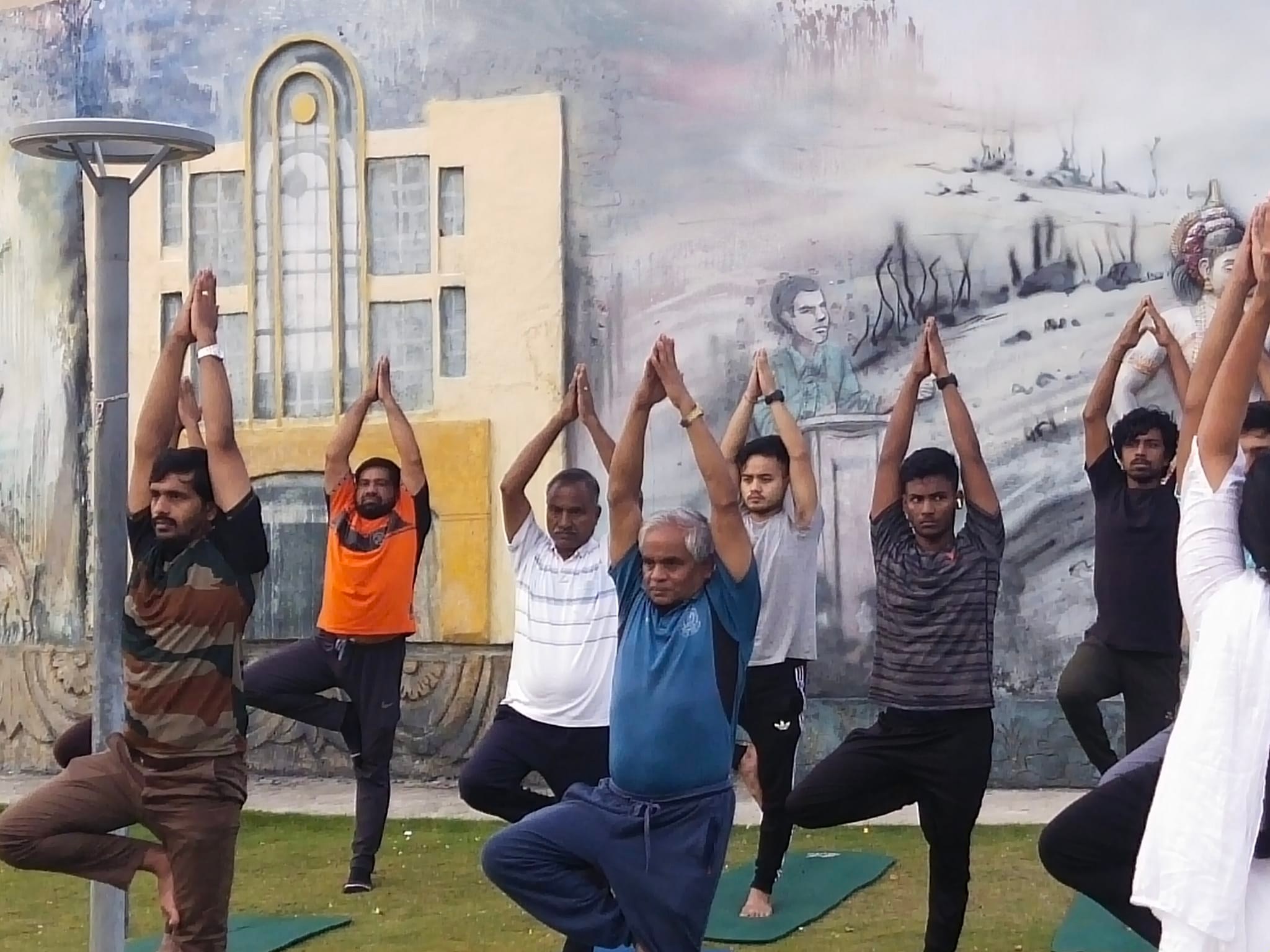 Yoga session was organized as part of Azadi ka Amrit Mahotsav
