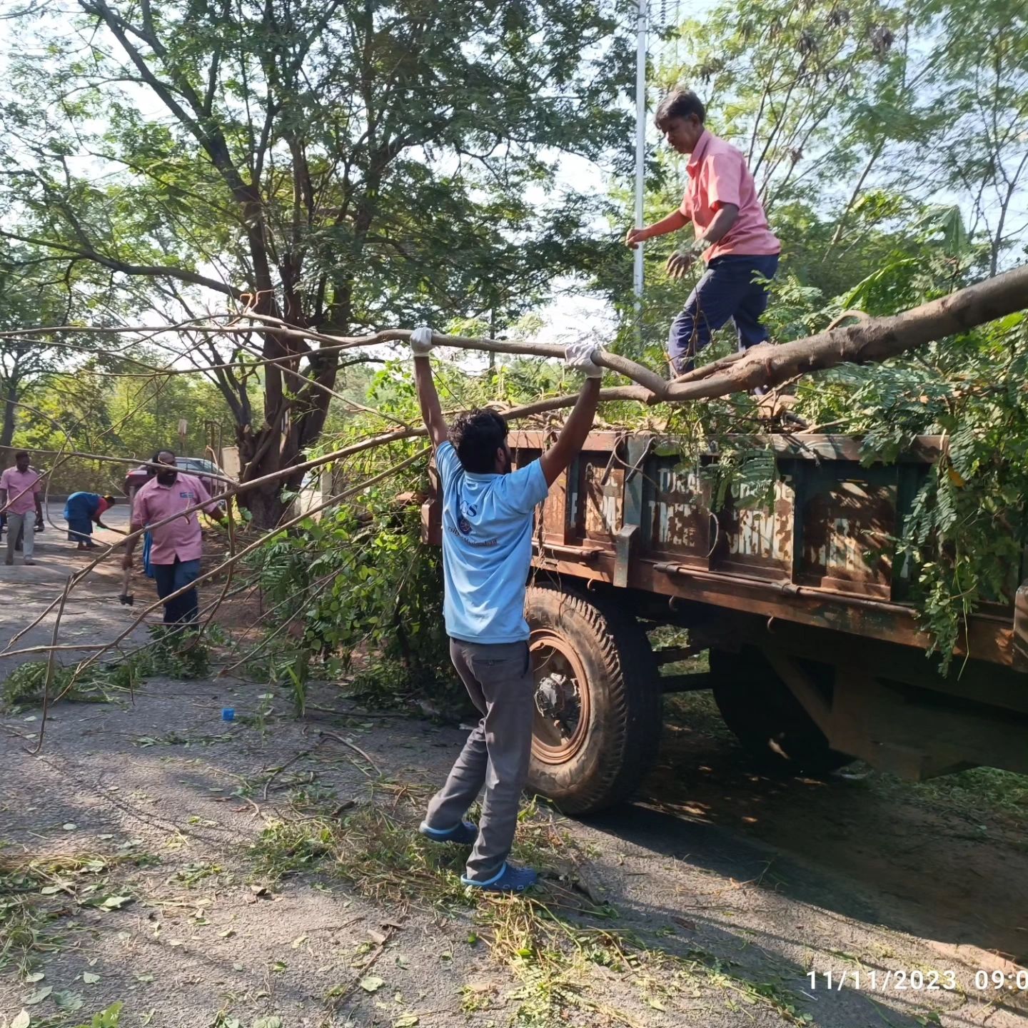 NSS Clean-up Drive at Sports Complex Approach Road