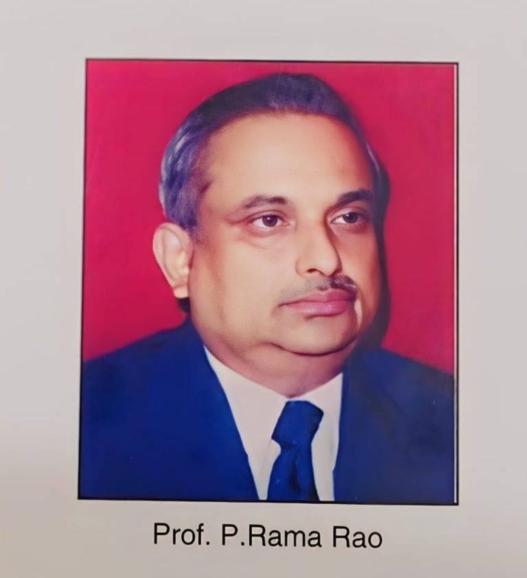 Prof. Palle Rama Rao: Where Excellence meets Dedication
